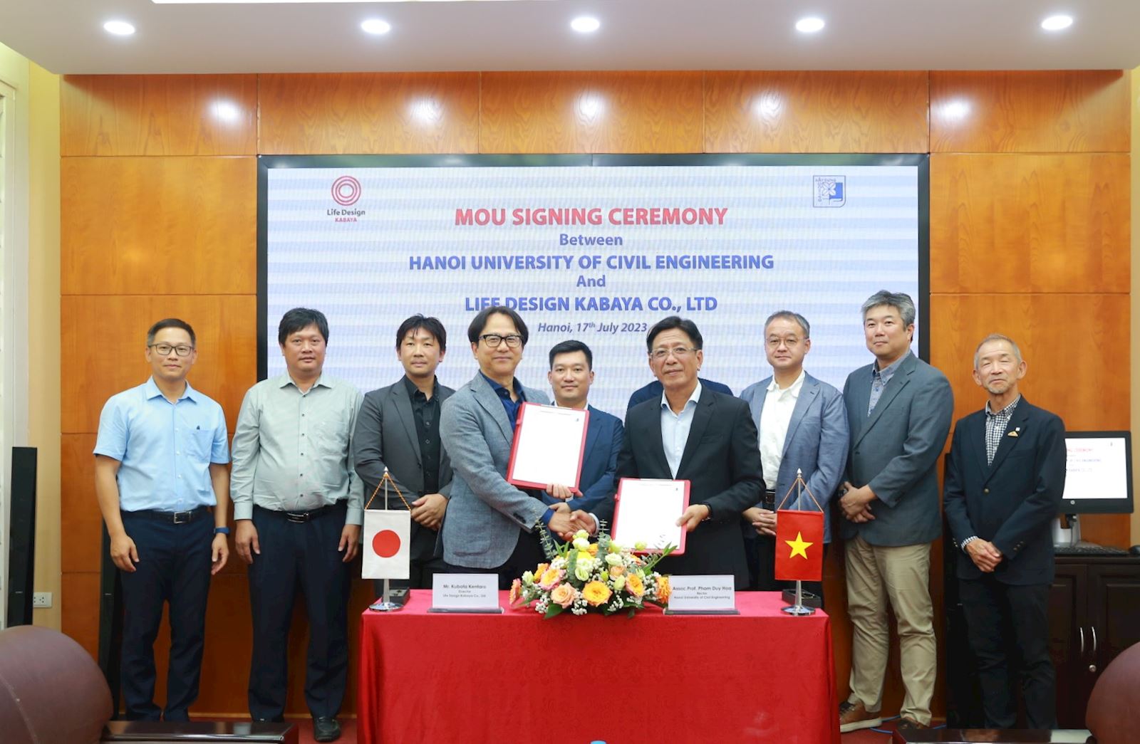 Ký kết MOU giữa Trường Đại Học Xây dựng Hà Nội và Công ty Life Design ...