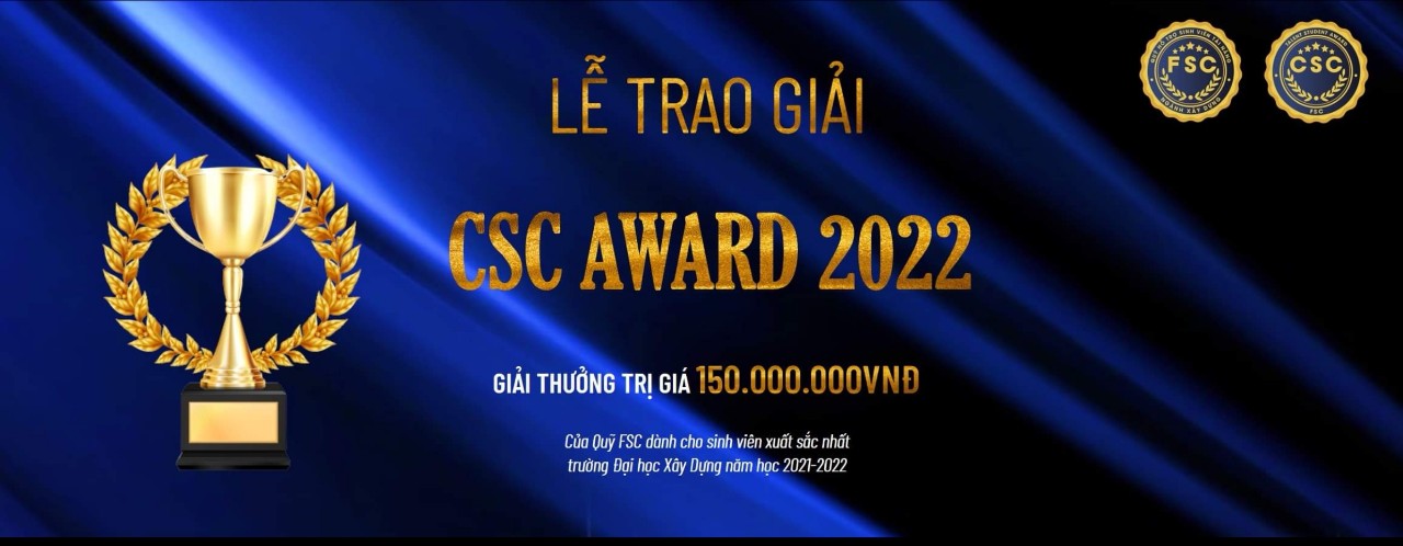 Lễ trao Giải CSC AWARD lần thứ 10 (năm 2022) cho sinh viên trường Đại ...